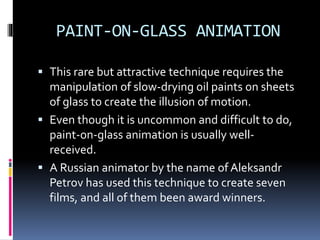 History & types of animation | PPTX