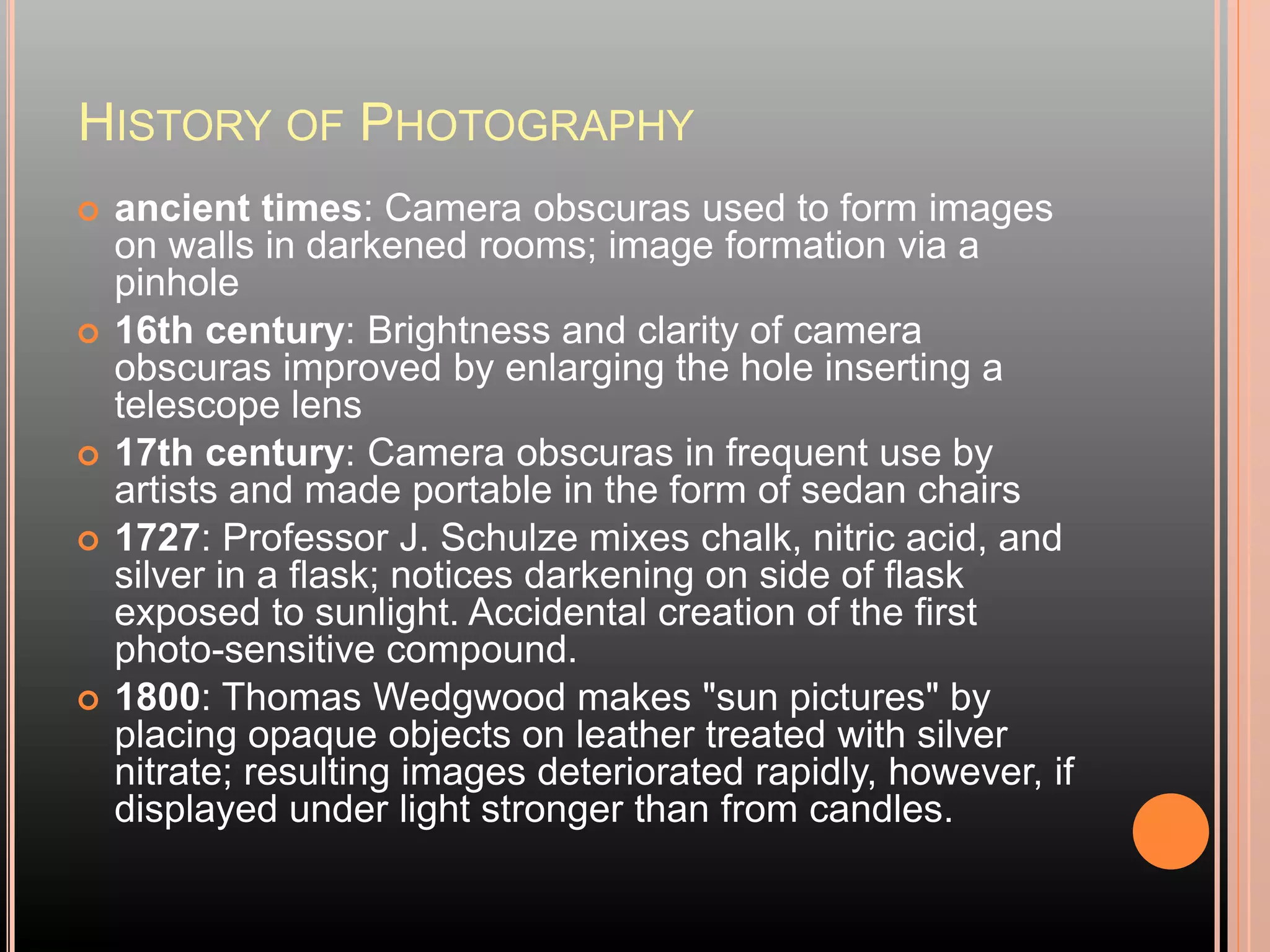 History, types & scope of Photography | PPTX