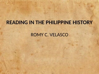 reading Philippines history............................ | PPTX