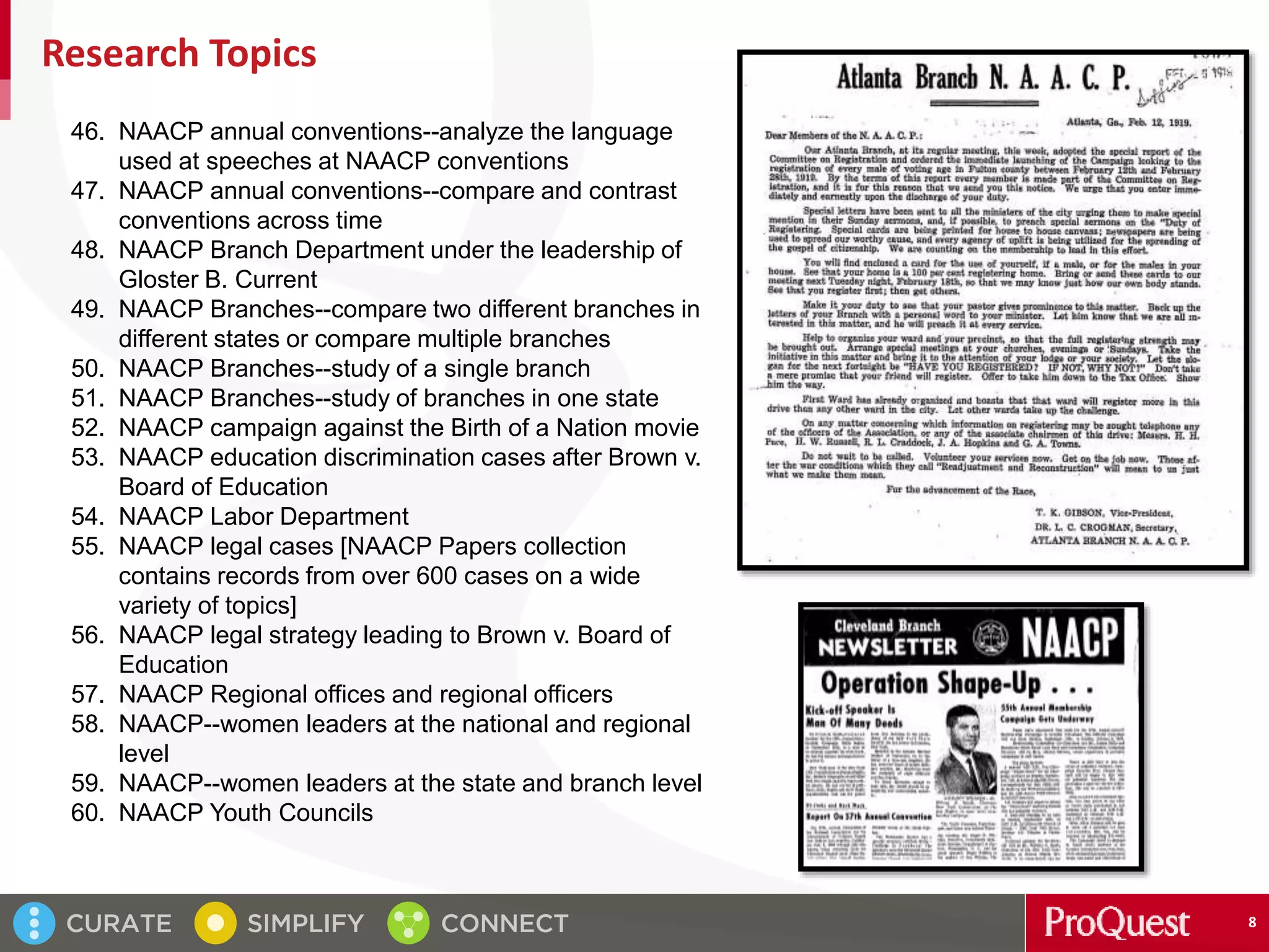 History Vault Black Freedom - NAACP Papers | PPT