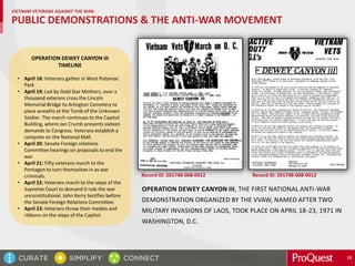 History Vault Students for a Democratic Society, Vietnam Veterans ...