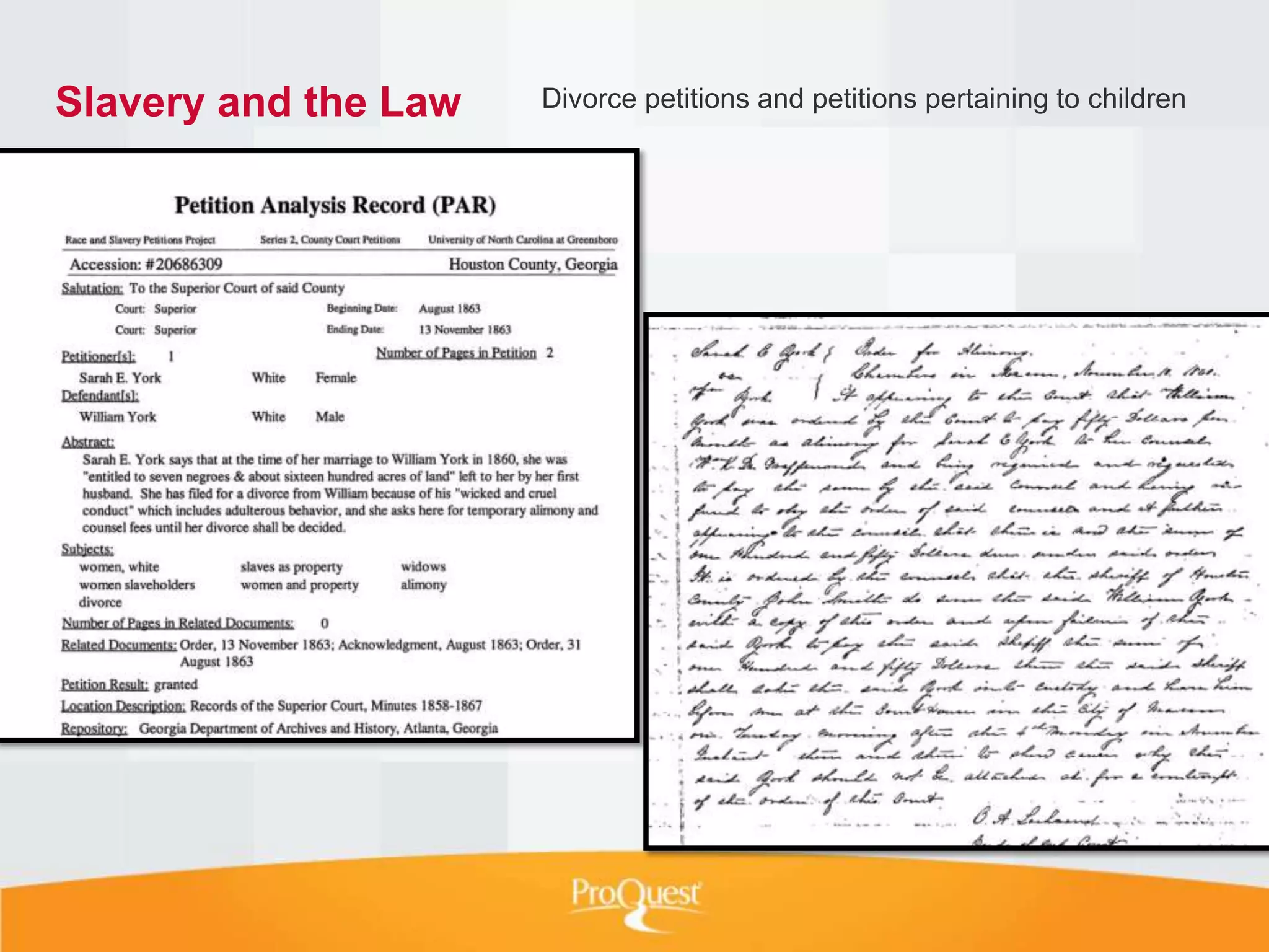 Women Through Time - ProQuest History Vault | PPTX