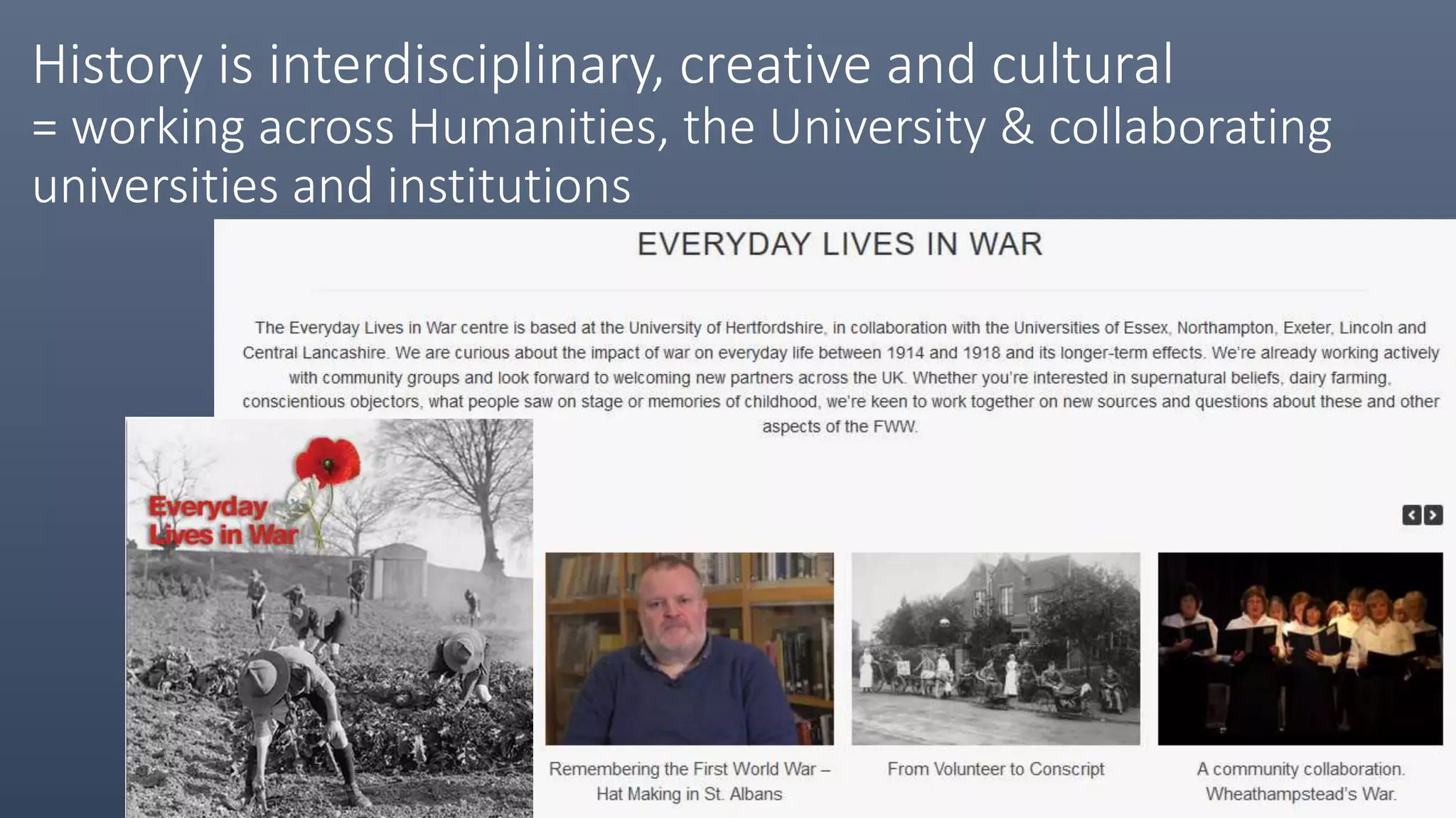 History research at the University of Hertfordshire | PPT