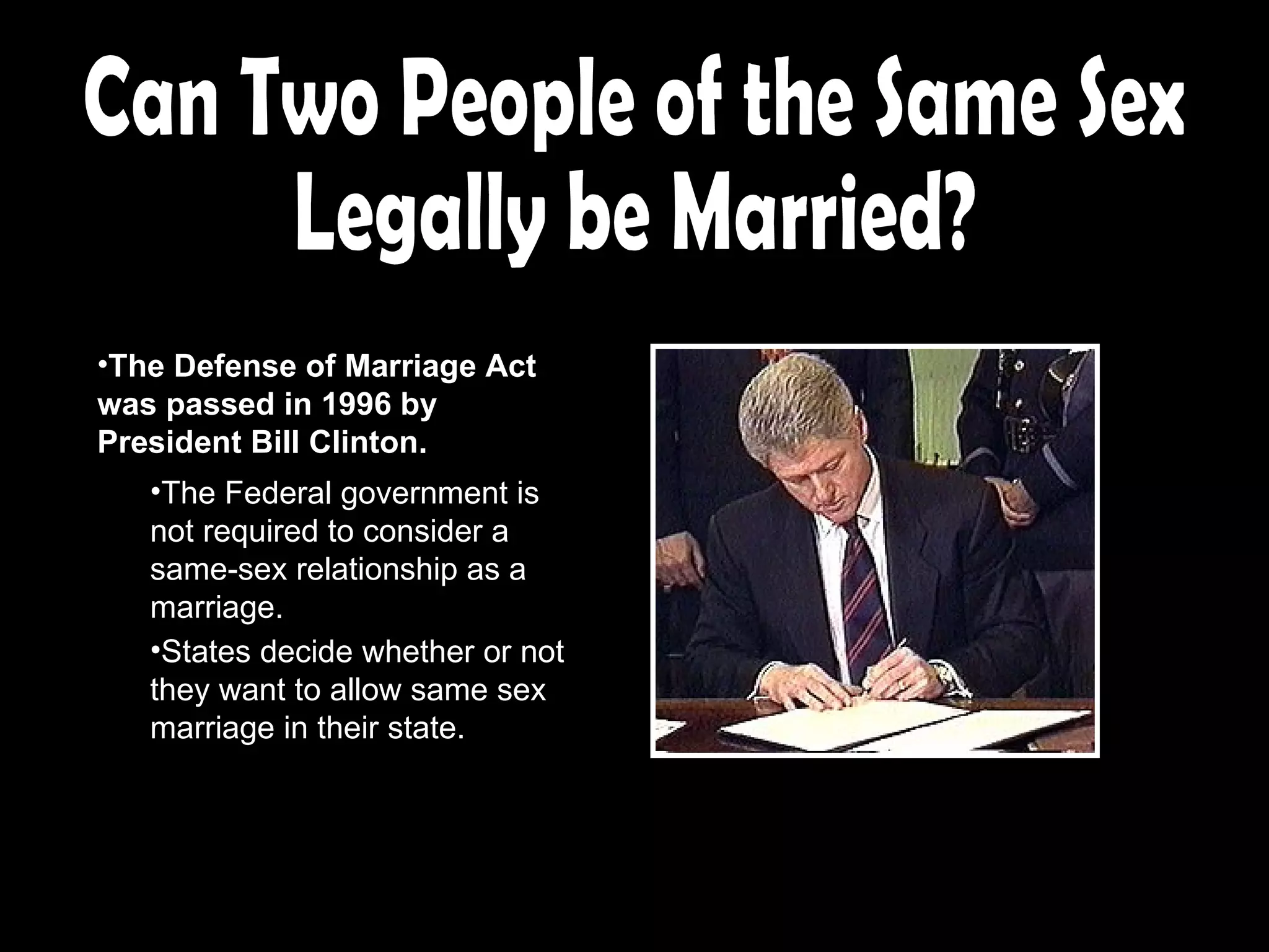 Same Sex Marriage Ppt Ppt