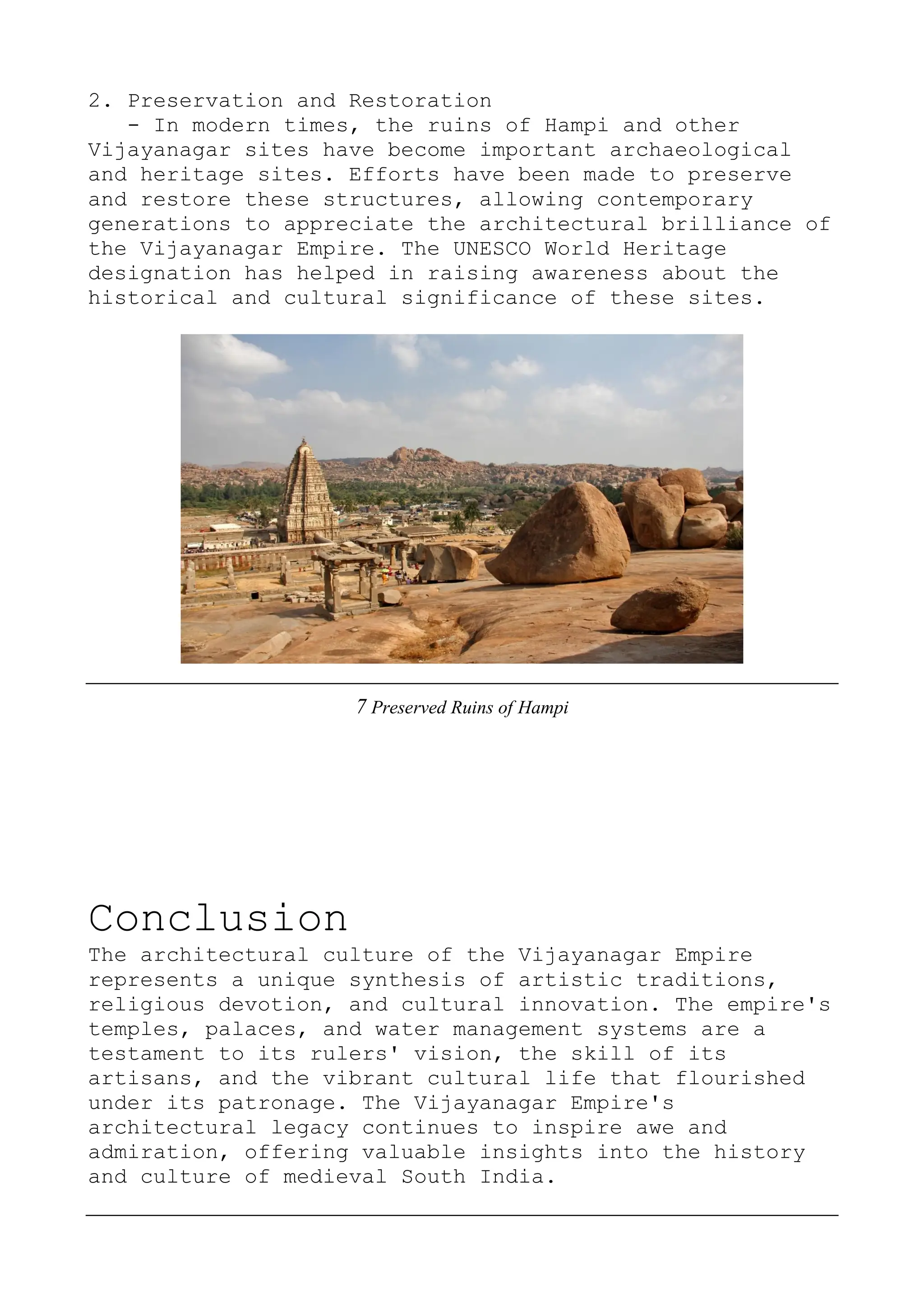 The Architectural culture of the vijaynagar empire. Class 12 CBSE ...