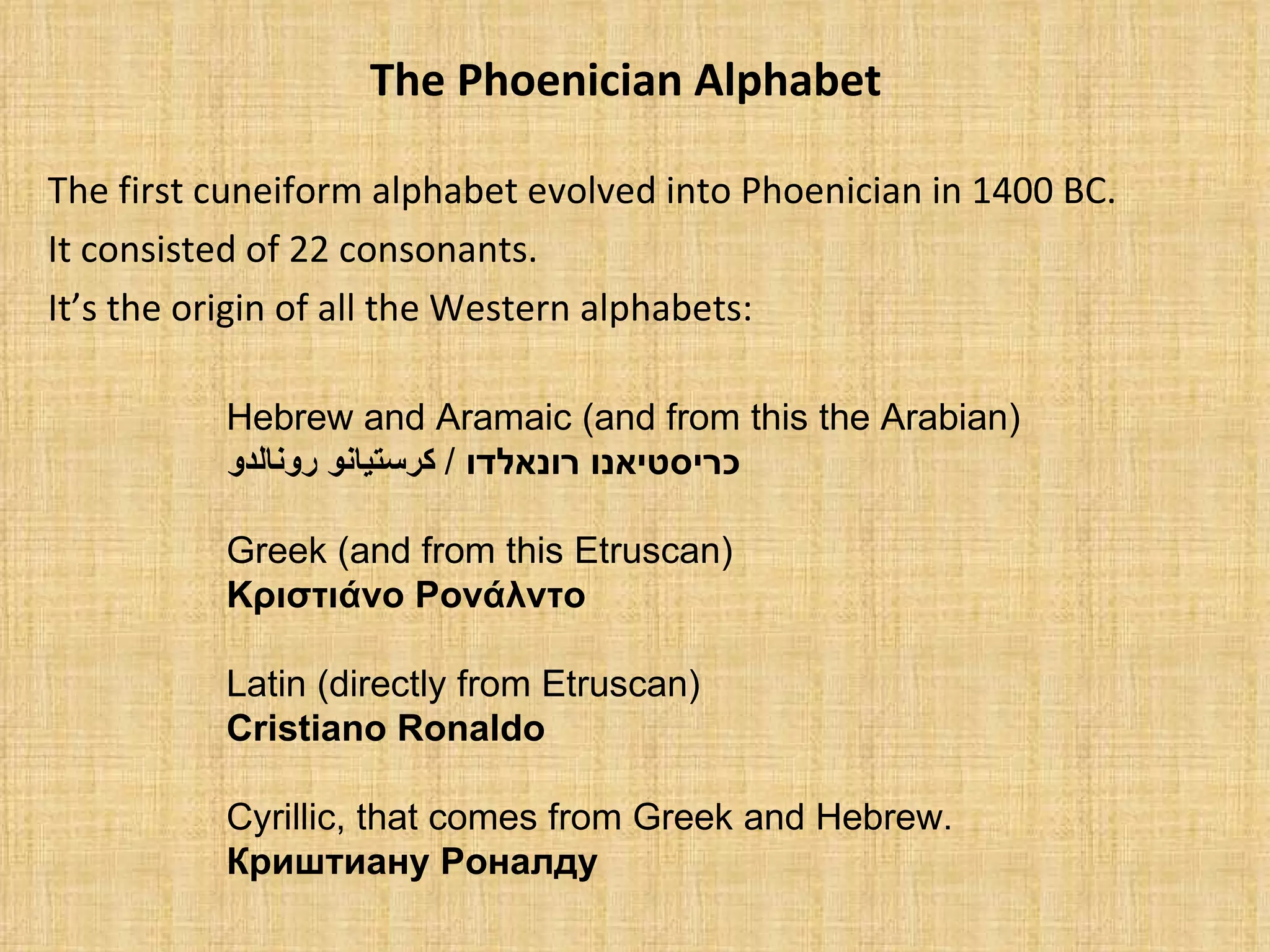 The History of Writing | PPT