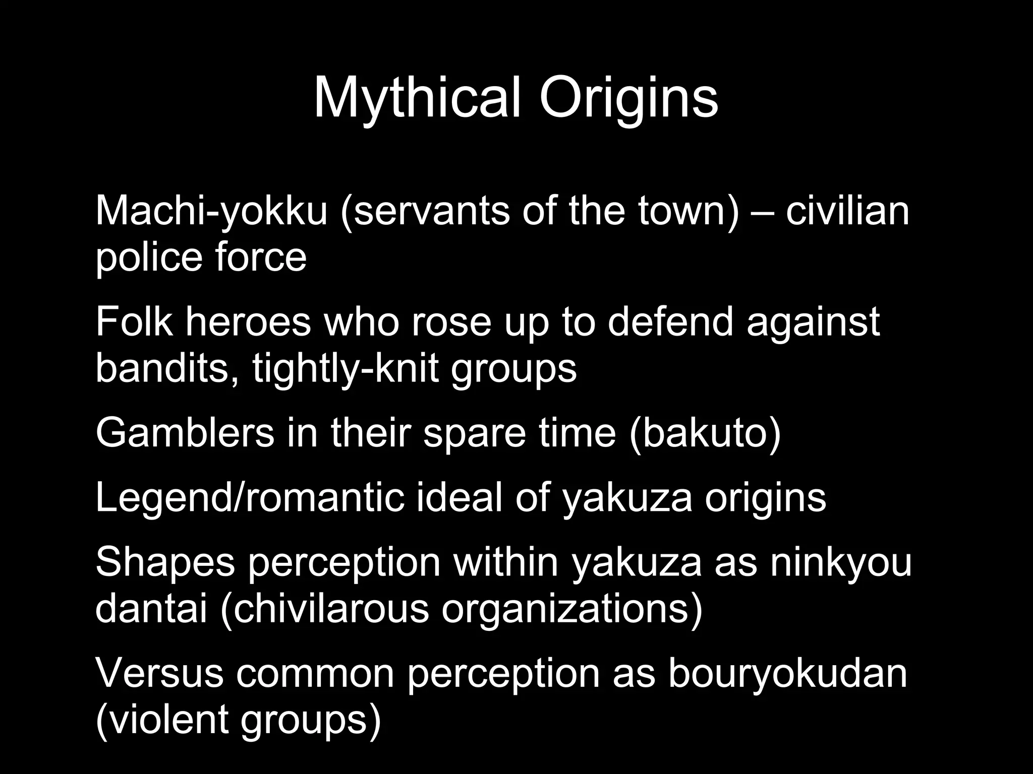 History yakuza presentation final | PPT