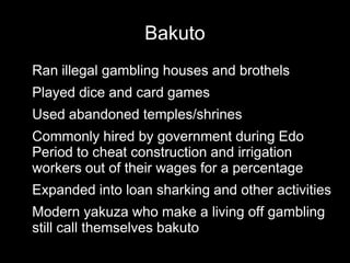 History yakuza presentation final | PPT