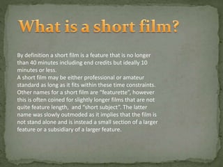 Histosry of short film | PPTX