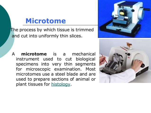 HISTOTECHNIQUES MICROTOMY.ppt · version 1.pdf