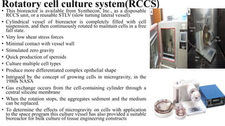 Histotypic culture | PPTX