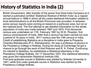 History of statistics #1 | PPTX