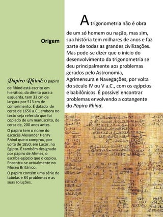 História da trigonometria | PPT
