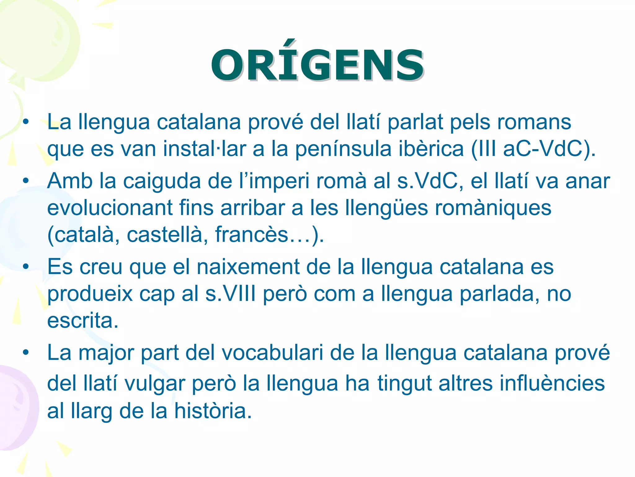 Història de la llengua catalana 2 eso | PDF