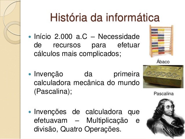 História e evolução da informática