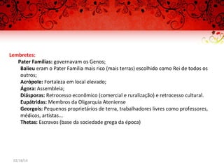 História Geral - Grécia Antiga (até o Período Arcaico) | PPT