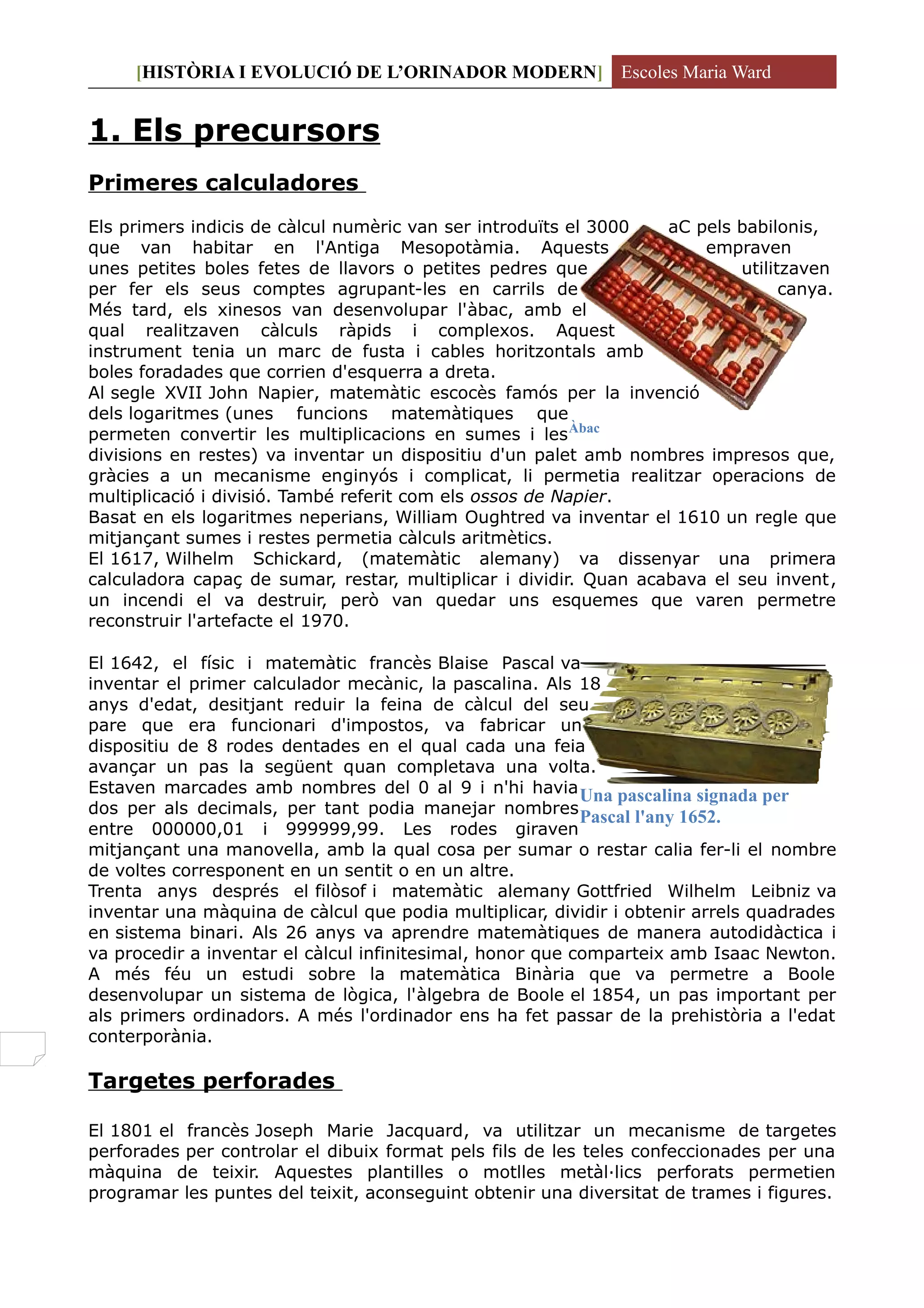 Història i evolució de l'ordinador modern | ODT