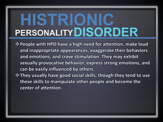 Histrionic People
