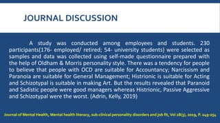 Histrionic, Narcissistic & Avoidance Personality Disorder | Psychiatric ...