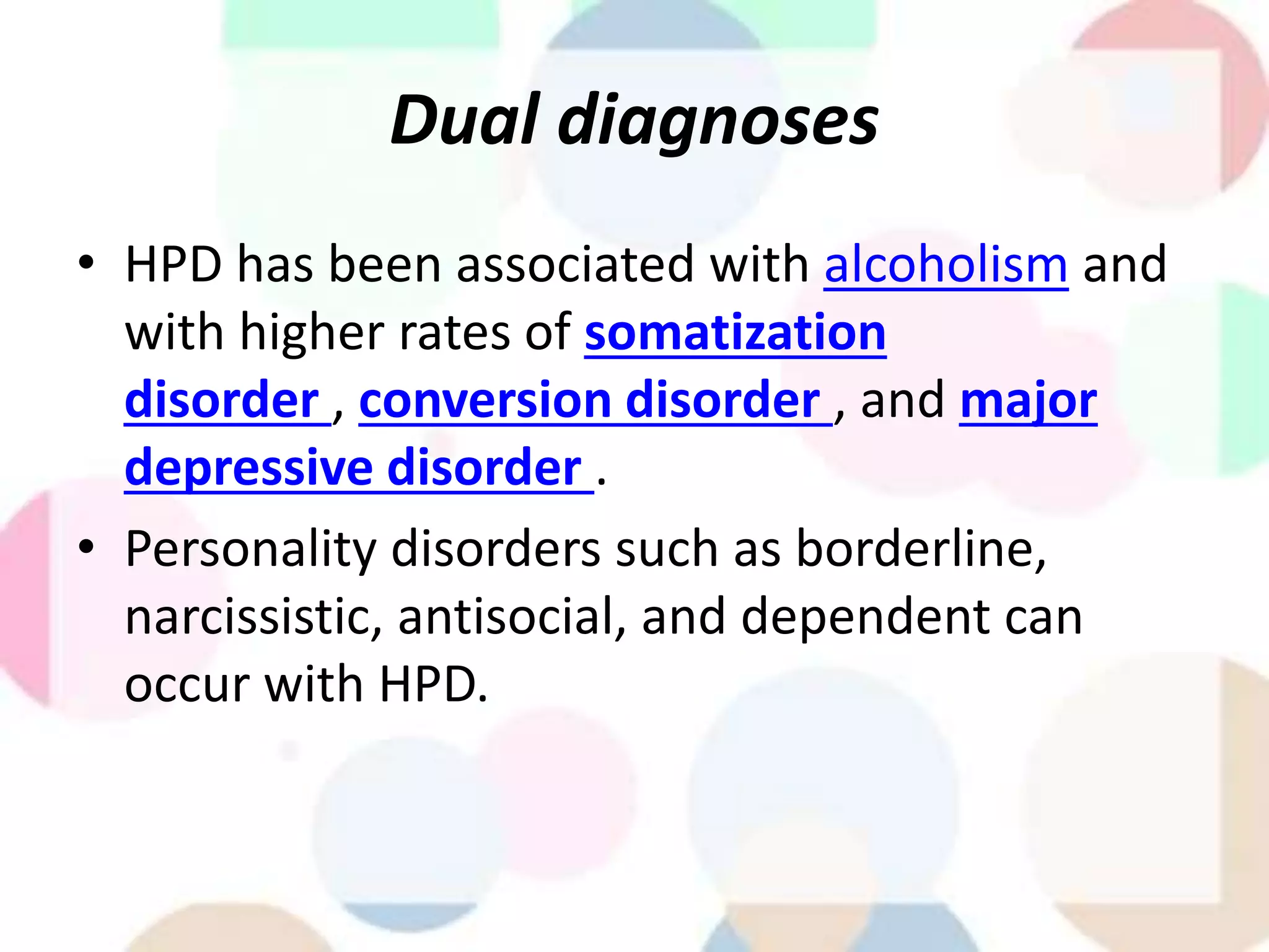 Histrionic personality disorder | PPTX