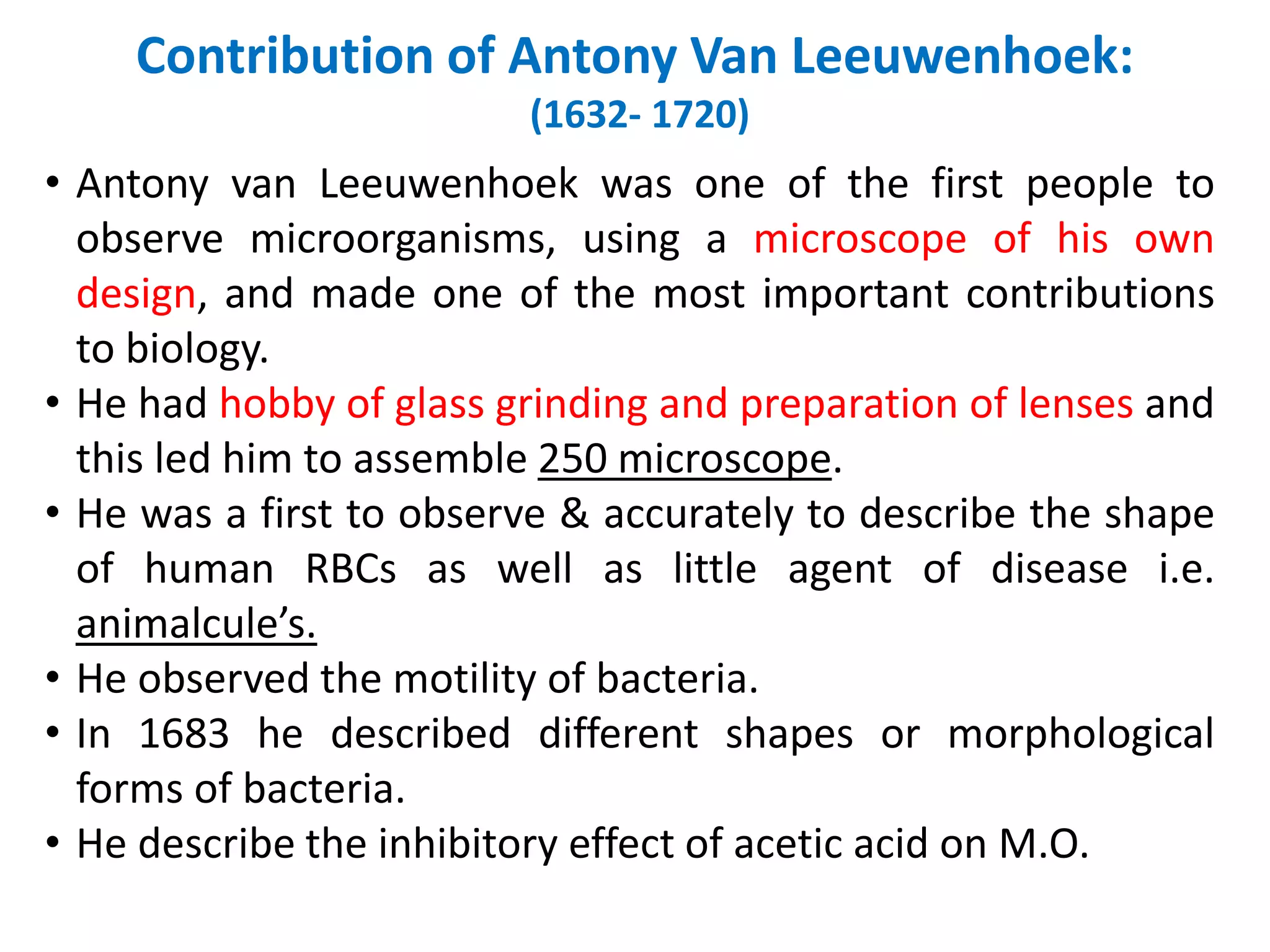 History of Microbiology | PPTX