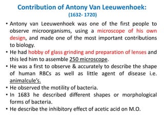 History of Microbiology | PPTX