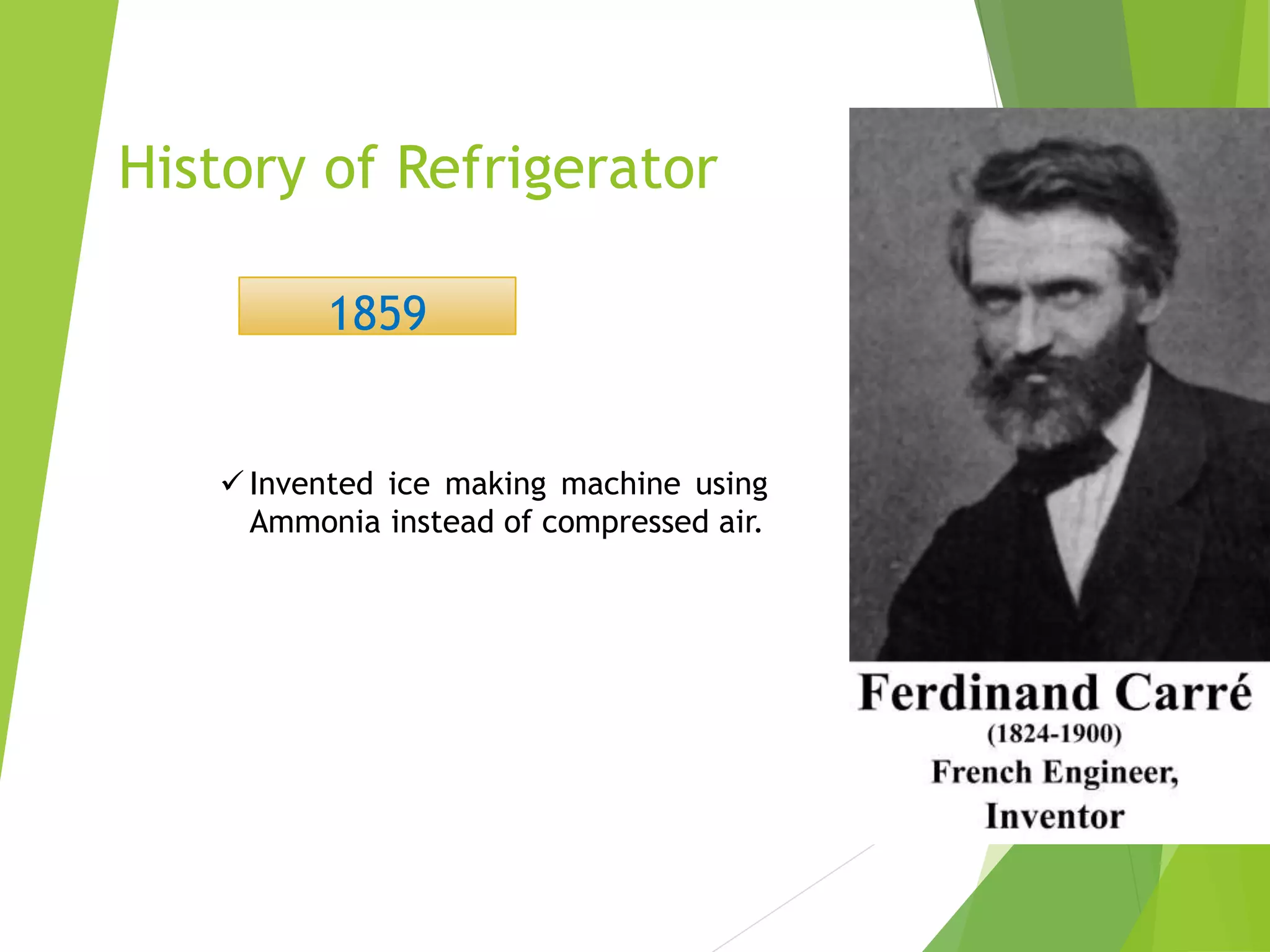 History of refrigerator | PPTX