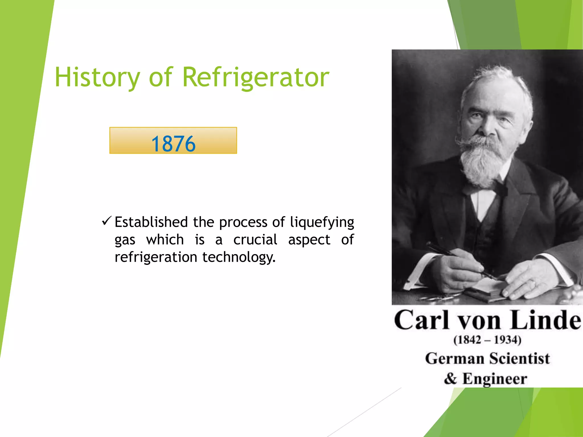 History of refrigerator | PPTX