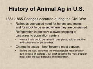 Histry of animal industry | PPT