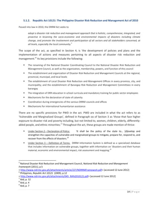 Handicap International: Study on Disability Inclusion in Emergency ...