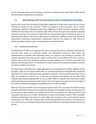 Handicap International: Study on Disability Inclusion in Emergency ...