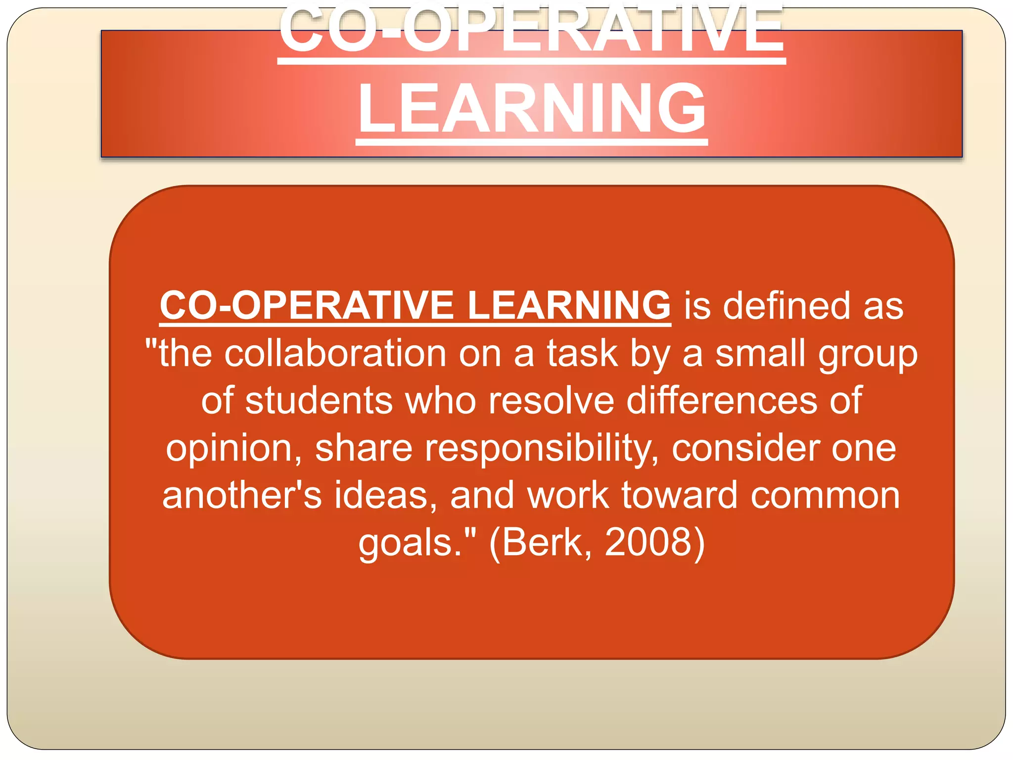 Co-operative learning | PPT