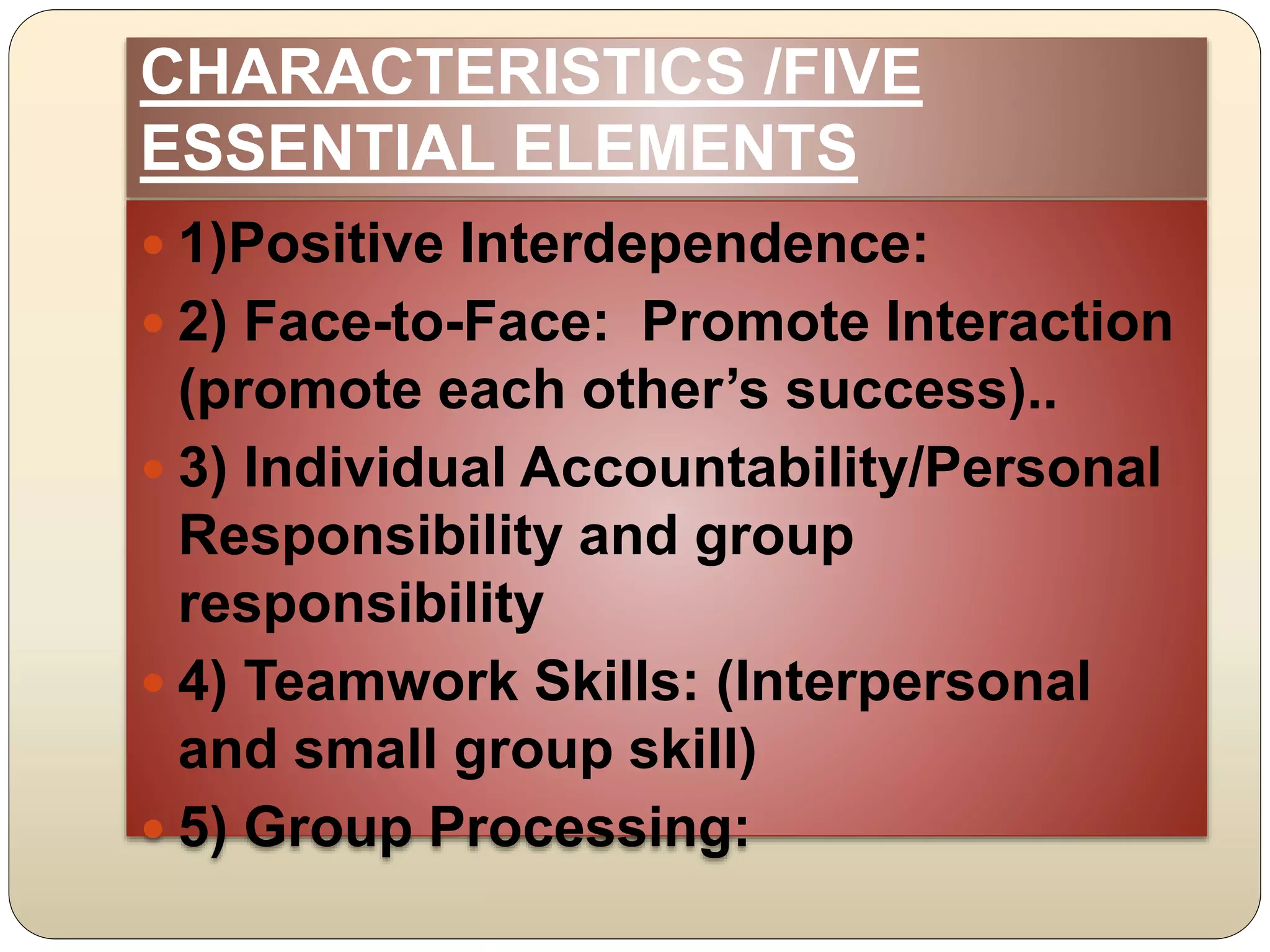 Co-operative learning | PPT