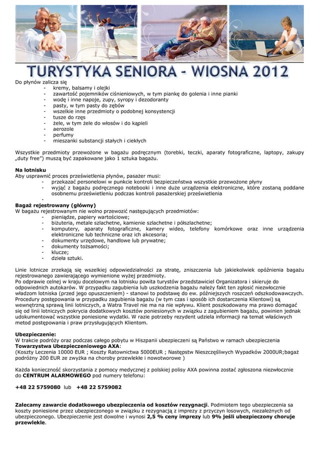 Hiszpania dla-seniora-informacje pdf (1) | PDF