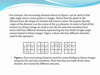 Hit and-miss transform | PPTX | Photo Editing Software | Computer Software and Applications