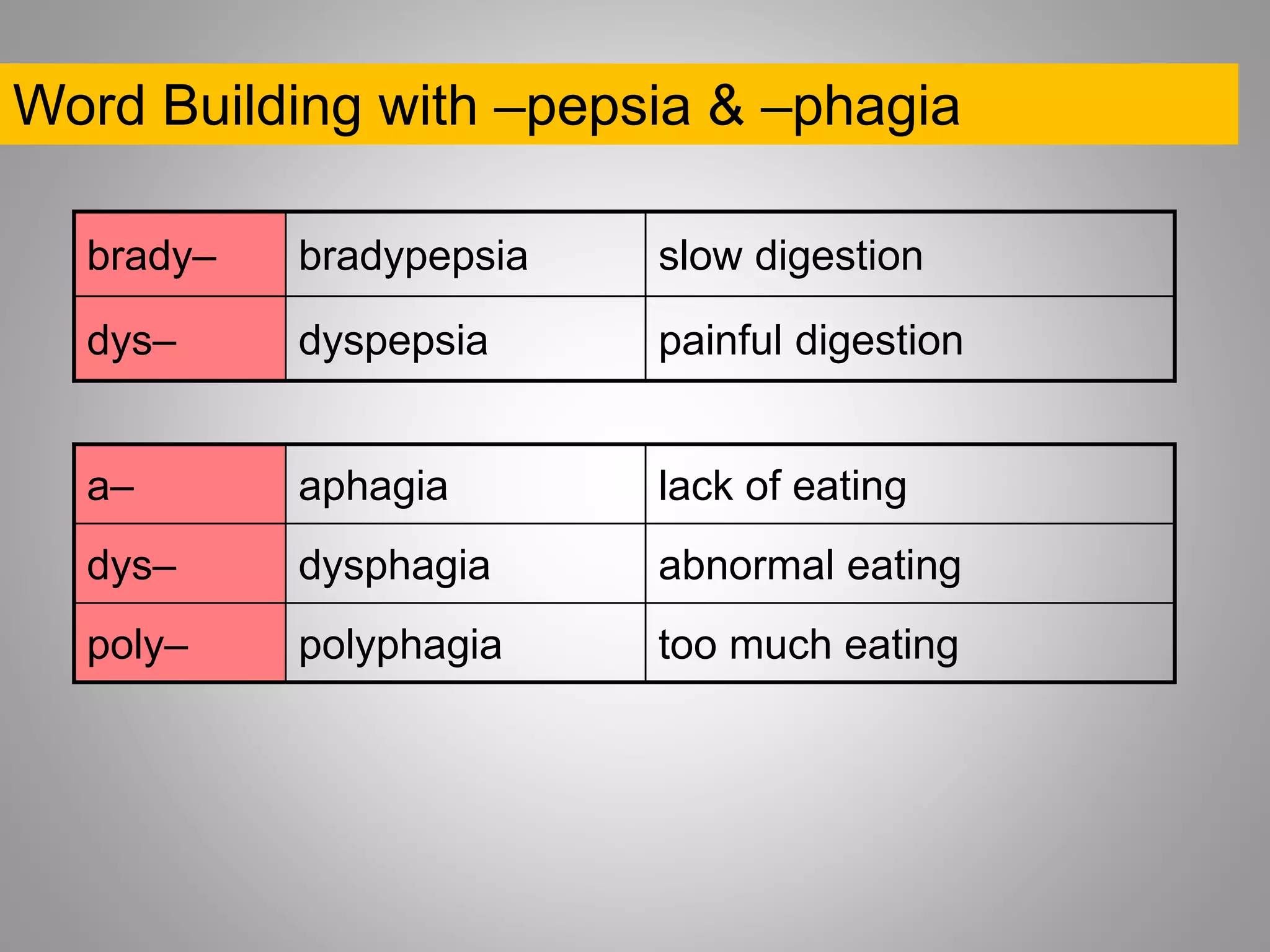 Digestive System medical Terminology | PPTX