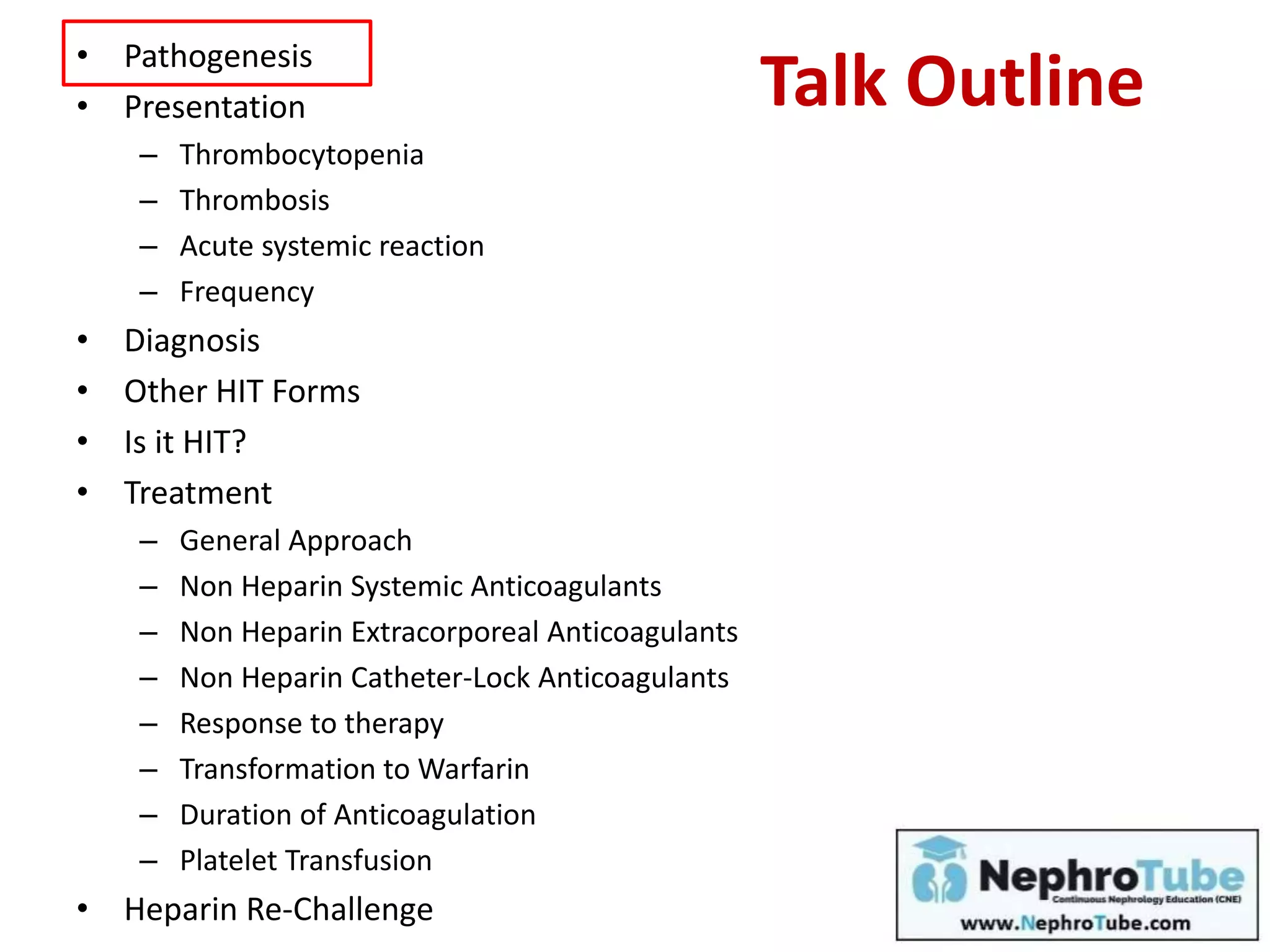 Heparin-Induced Thrombocytopenia (HIT) - Renal Perspective - Dr. Gawad ...