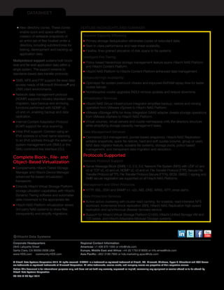 Hitachi NAS Software Datasheet | PDF