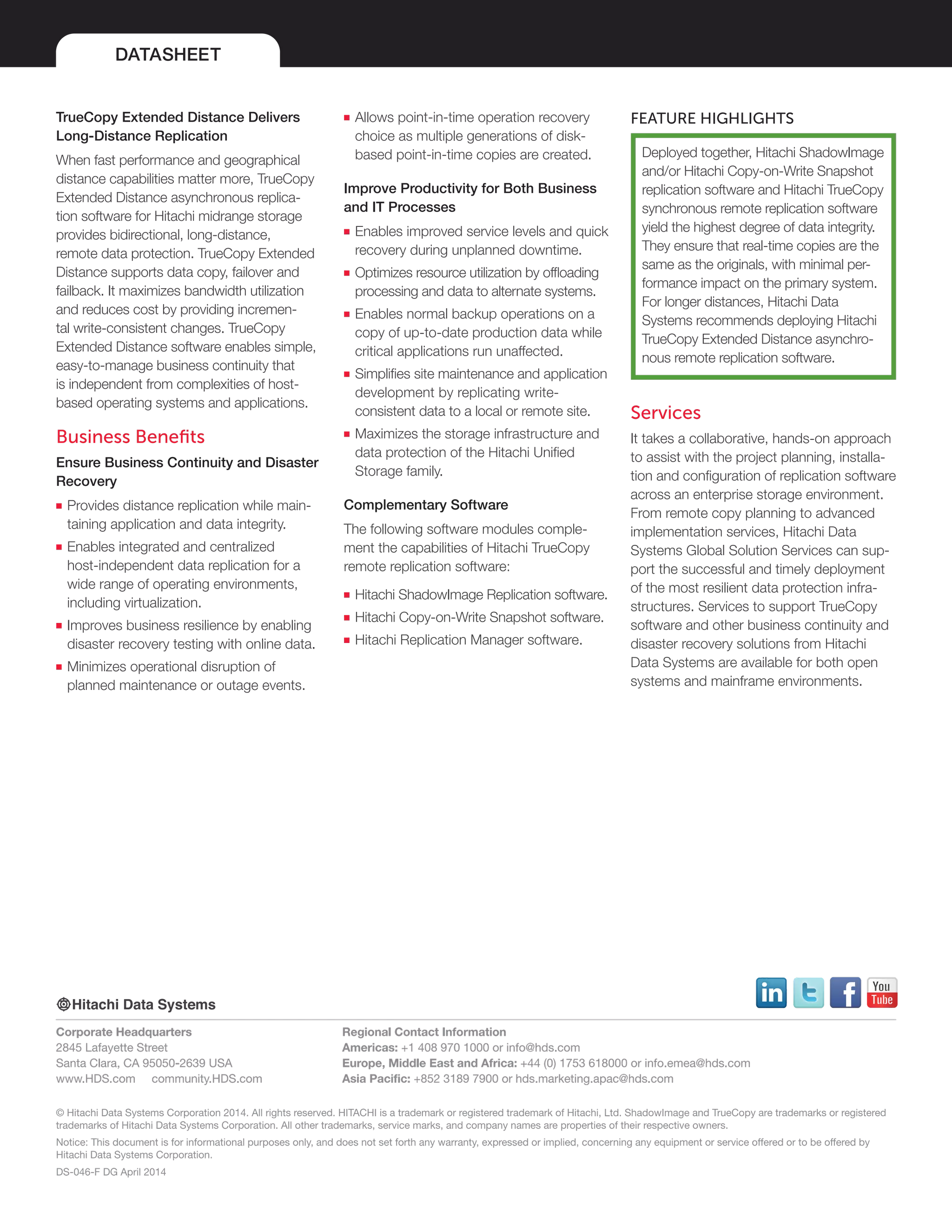 Hitachi datasheet-remote-replication-for-midrange-storage-solutions | PDF