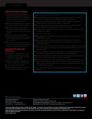 Hitachi datasheet-universal-replicator | PDF