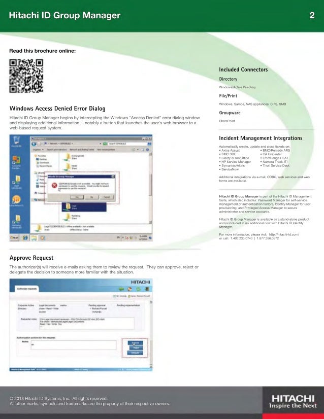 Hitachi ID Group Manager