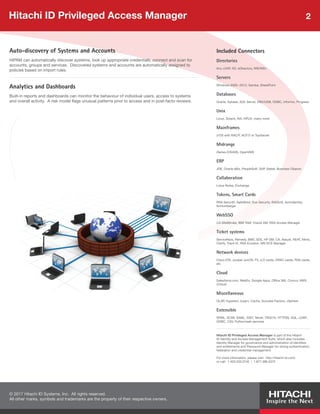 Hitachi ID Privileged Access Manager | PDF