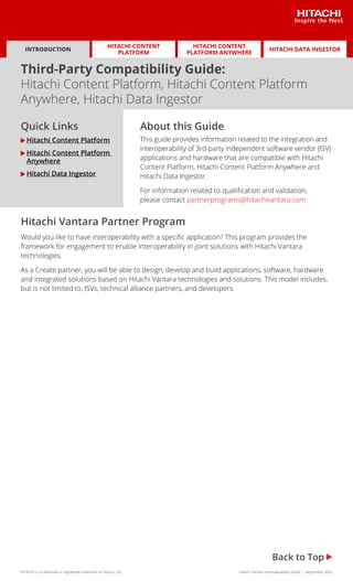 Hitachi interoperability-guide-hcp-hcp-anywhere-hdi | PDF