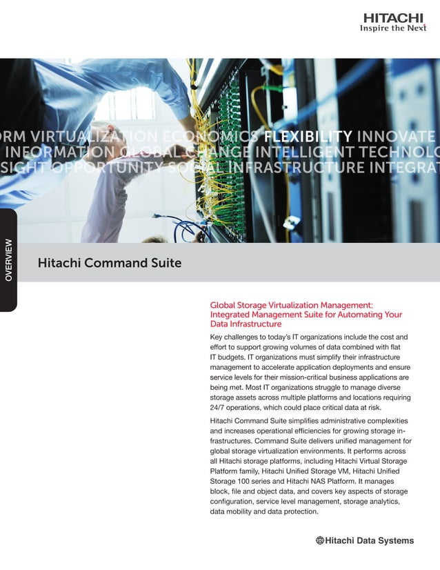 Hitachi Command Suite Overview | PDF