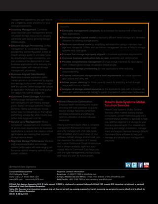 Hitachi Command Suite Overview | PDF