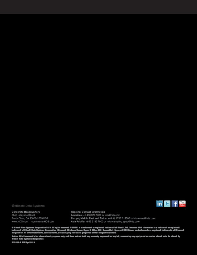 Hitachi Unified Compute Platform Family Overview | PDF