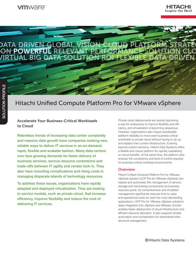 Unified Compute Platform Pro for VMware vSphere | PDF | Cloud Computing ...