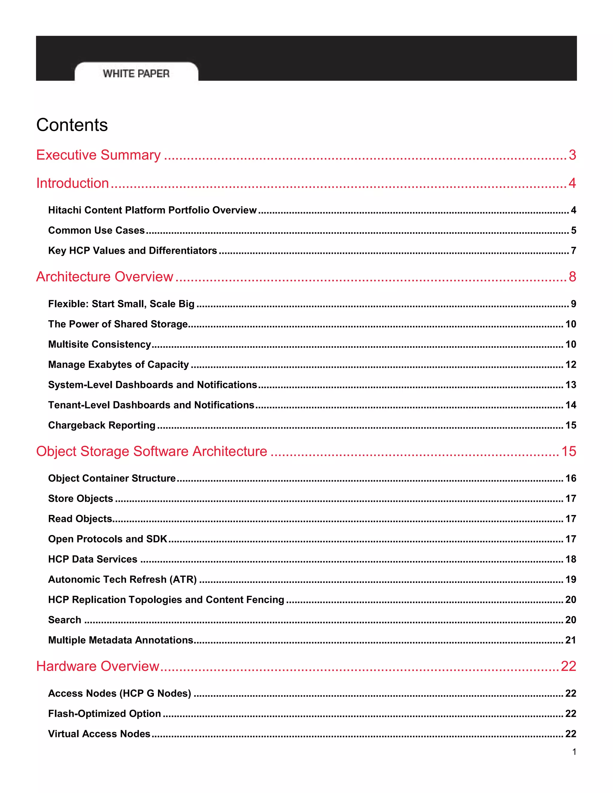 Hitachi content-platform-architecture-fundamentals | PDF