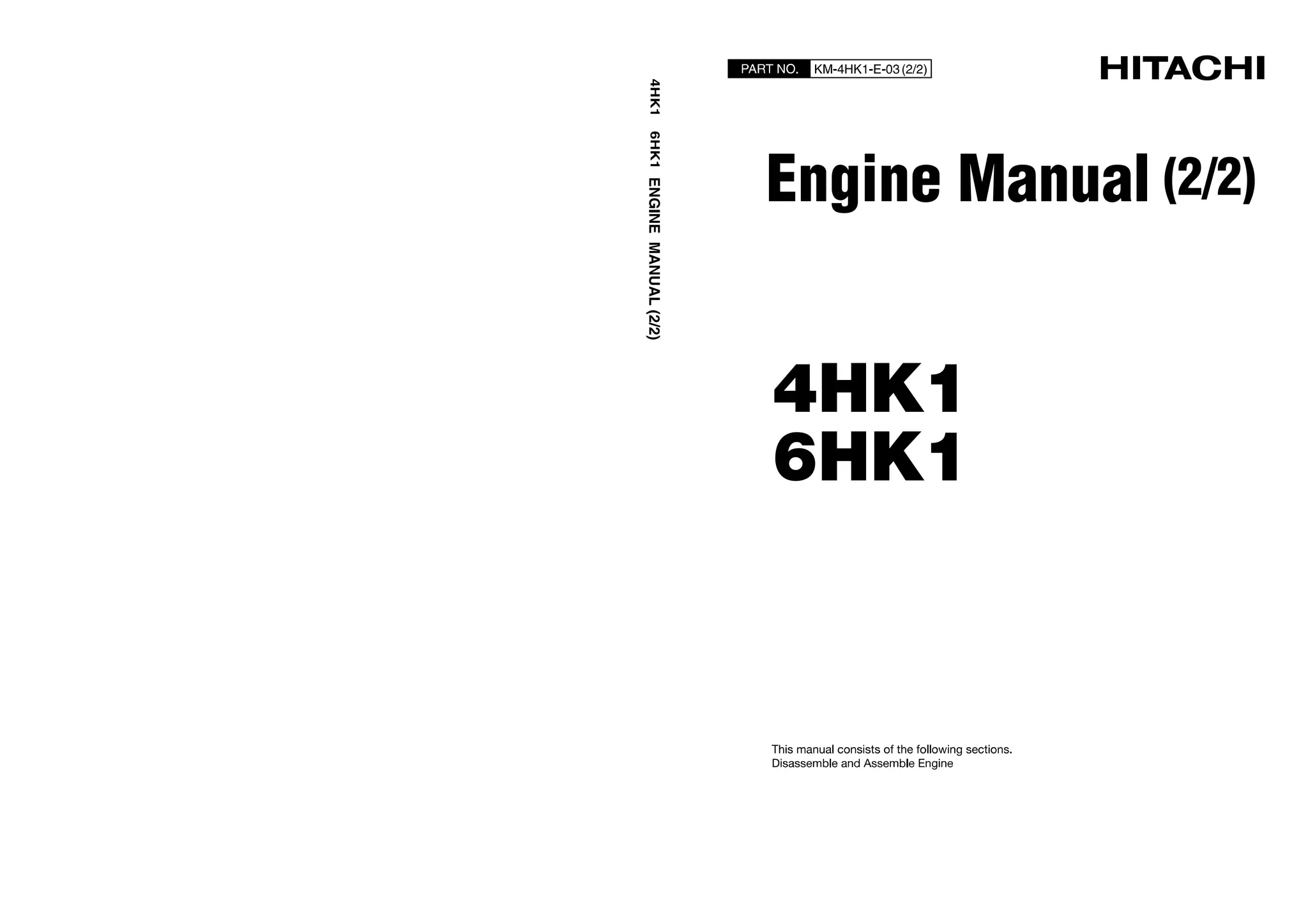 Hitachi 6 hk1 engine service repair manual 1 | PDF
