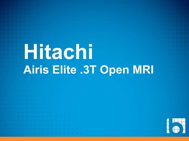 Hitachi Airis Elite Open MRI Scanner for sale | PPT